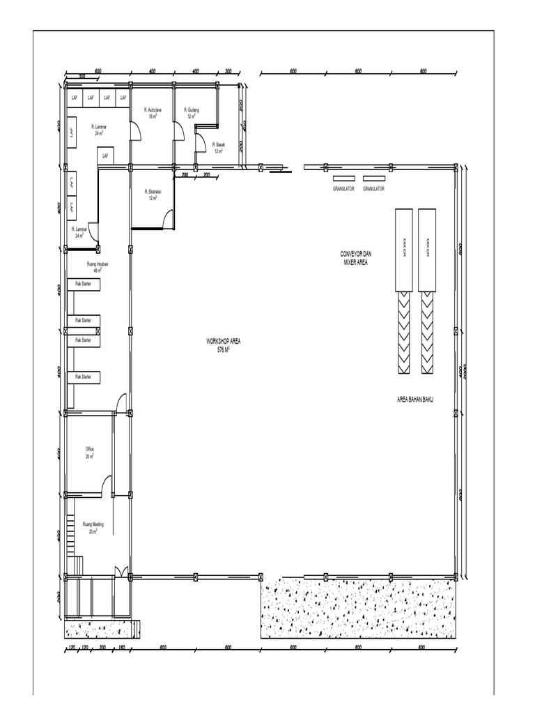 Denah Workshop KP Ciomas THP I | PDF