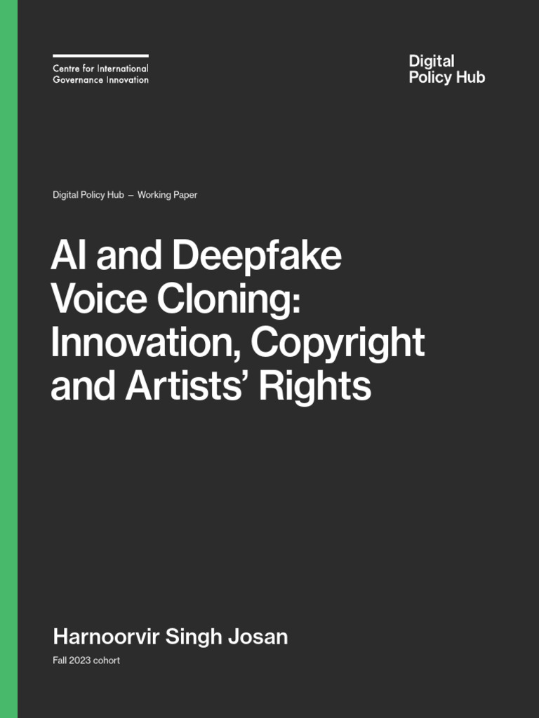 AI and Deepfake Voice Cloning | PDF | Artificial Intelligence ...