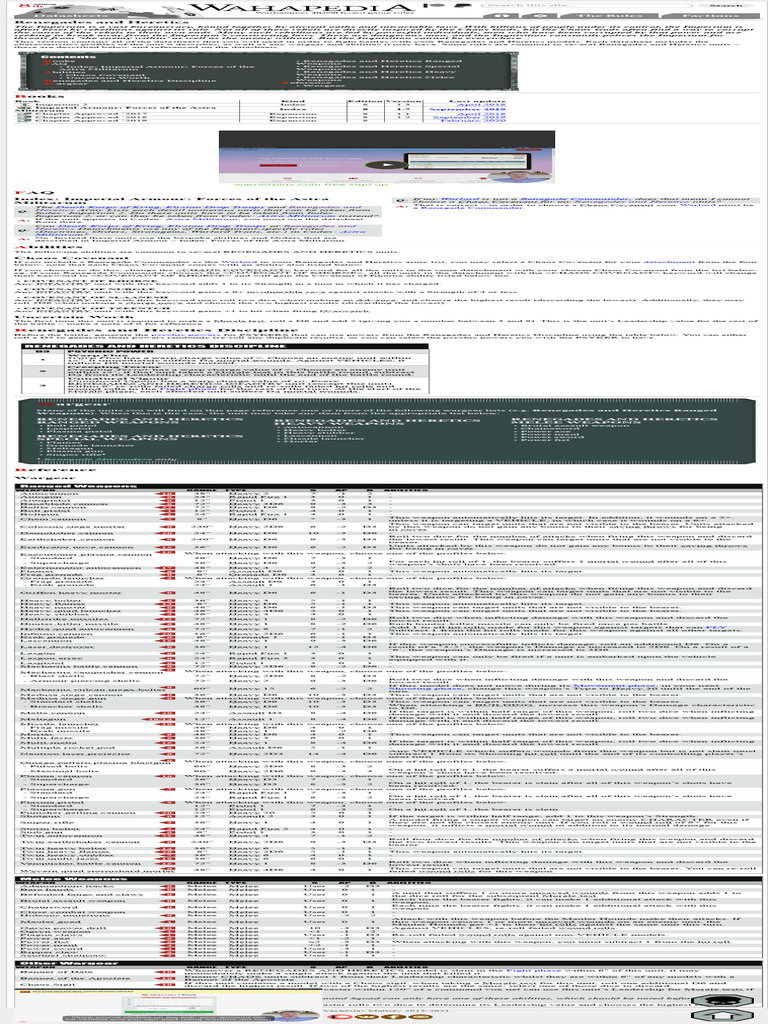 Renegades and Heretics | PDF | Ballistics | Military Technology