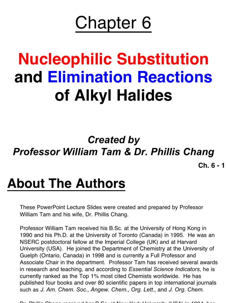 Extra Notes For Substitution and Elimination Reactions | PDF
