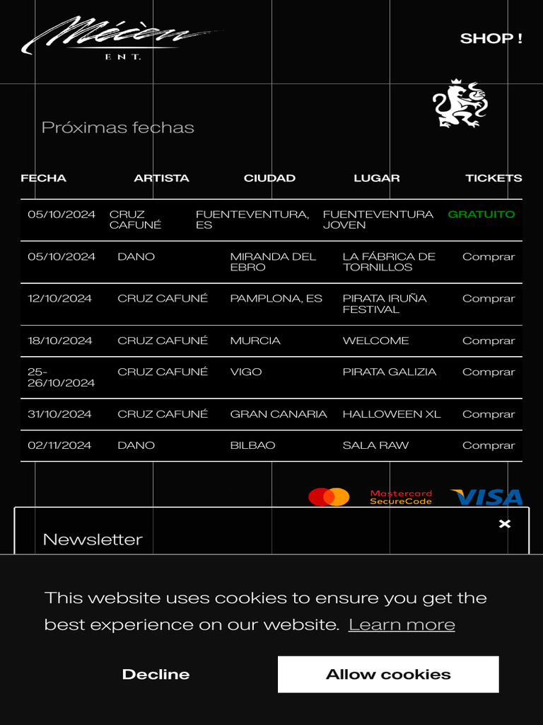 Mécèn Entertainment Entradas | PDF