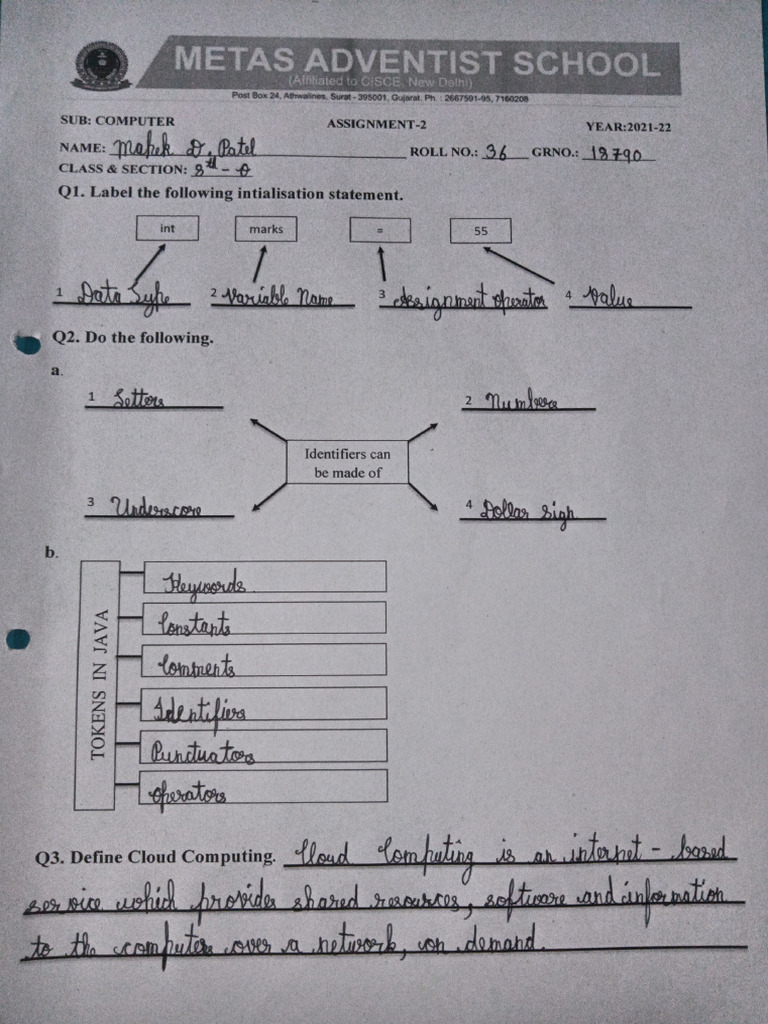 Computer Assignment on Java Basics | PDF | Control Flow | Computer Science