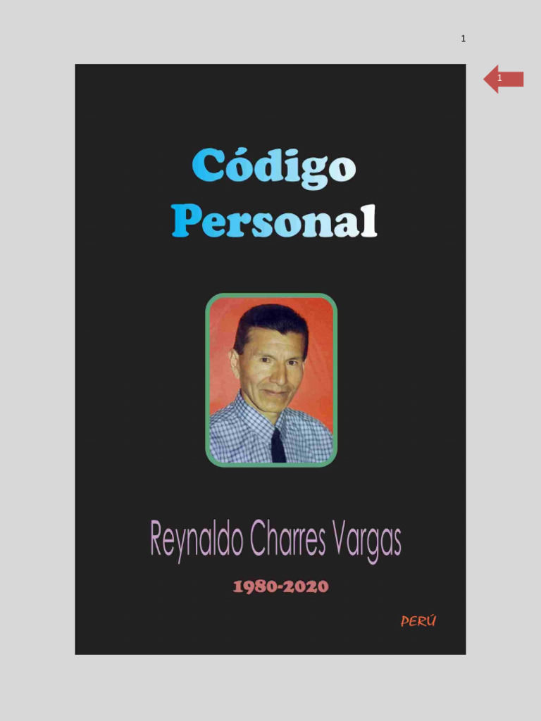 Código Personal de Reynaldo Charres Vargas | PDF | Humano | Sabiduría