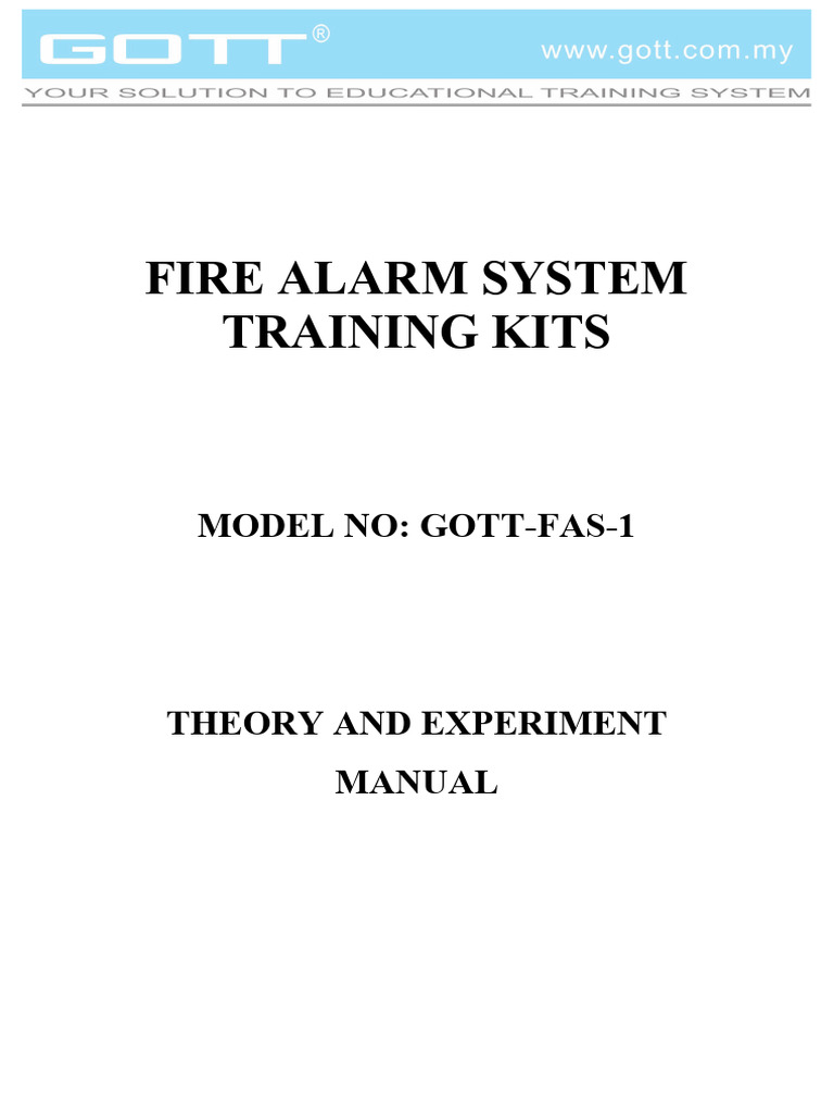 Fire Alarm System TK - T& E Manual-130122-R5-W Flood Detector-Final ...