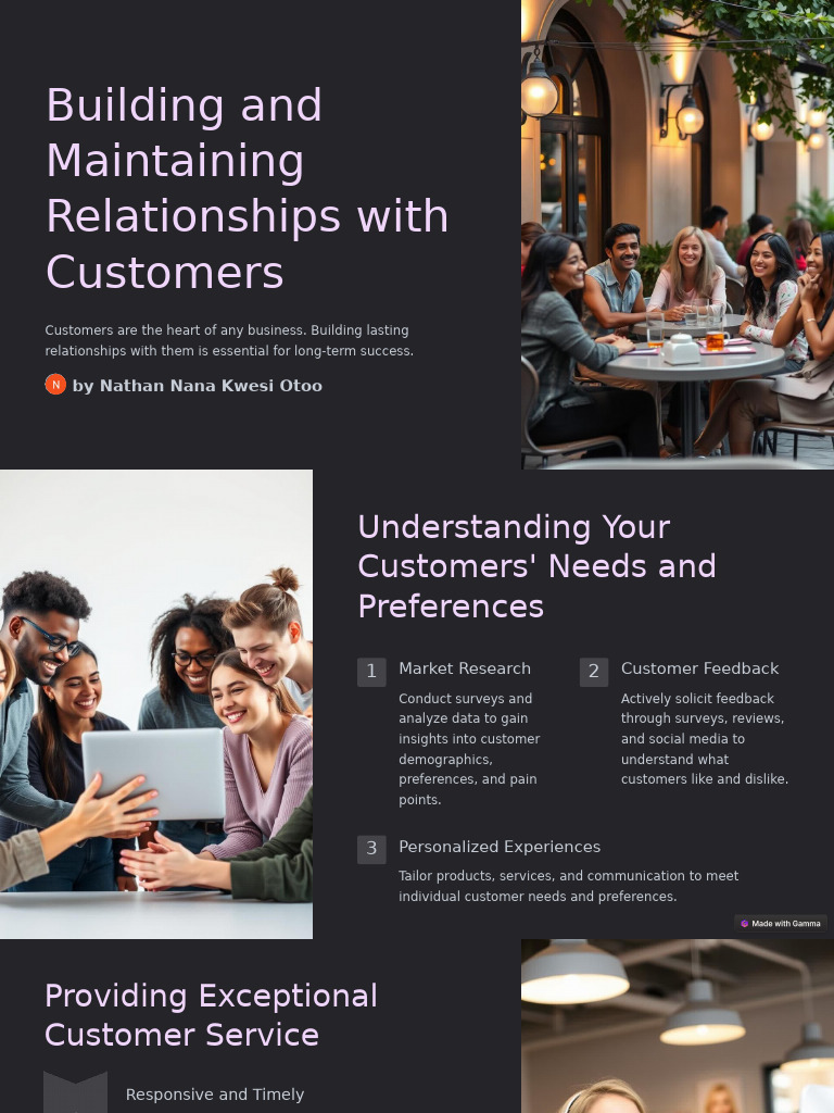 Building Lasting Customer Relationships Pdf Brand Social Media