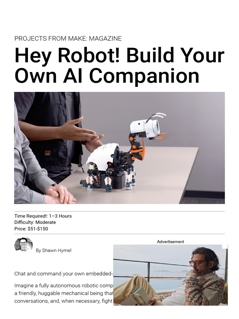 Hey Robot! Build Your Own AI Companion - Make | PDF | Artificial ...