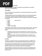 Chapter 1 Inclusiveness | PDF | Disability | Poverty