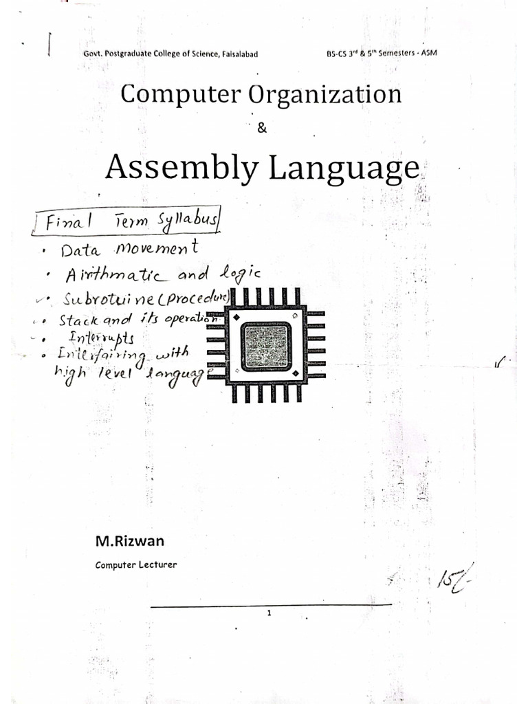 Assembly Interrupt Chapter | PDF