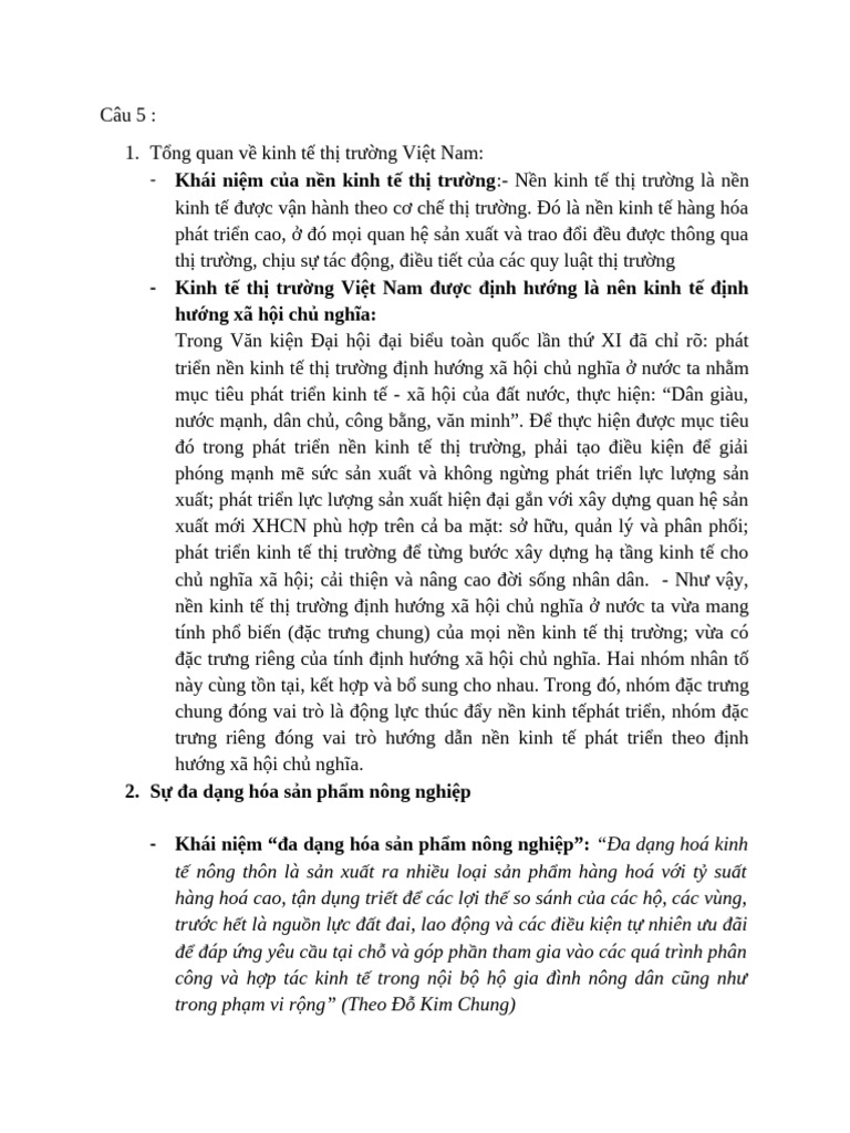 Câu 5 KTCT | PDF