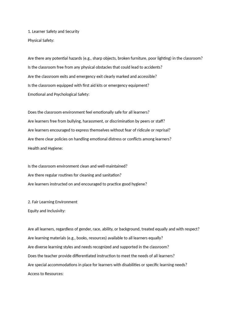 Draft-Questions | PDF | Learning | Teachers