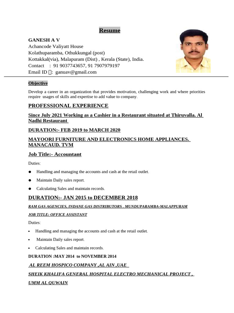 GANESH CV New | PDF | Mergers And Acquisitions | Business
