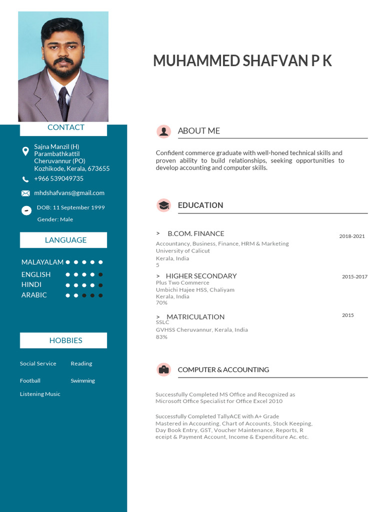 CV SHAFVAN-draft | PDF