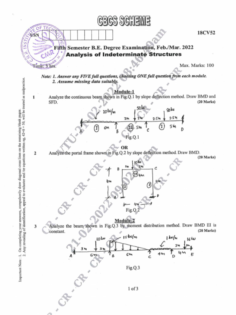 VTU QP Solution - FEb 2022 | PDF