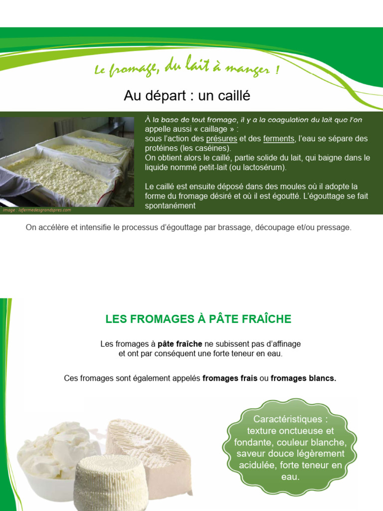 Classification des fromages en France | PDF | Fromage | Laitages