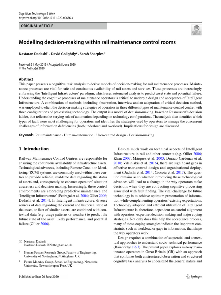 Dadashi 2020 | PDF | Information | Decision Making