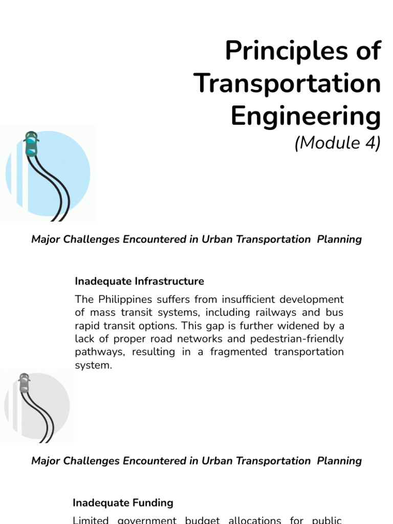Principles of Transportation Engineering - Module 4 | PDF | Business ...