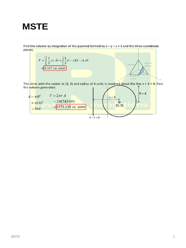 MSTE Preboard 2 Solution | PDF