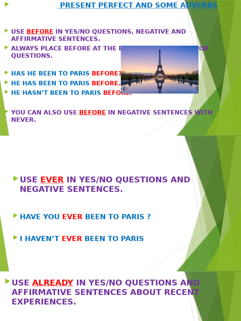 Present Perfect Tense Usage Guide | PDF