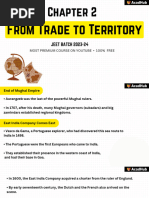 Class 8 History Chapter 2 Notes - From Trade To Territory Free PDF | PDF