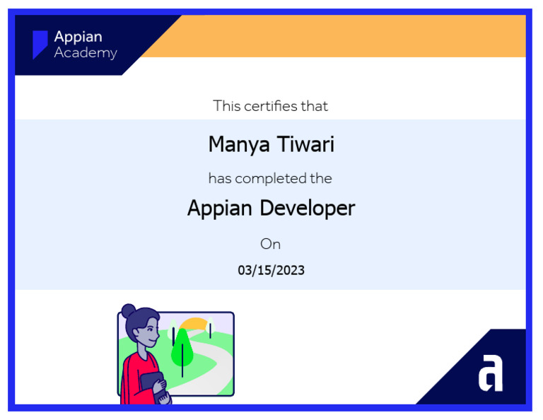 Appian Developer Manya Tiwari | PDF