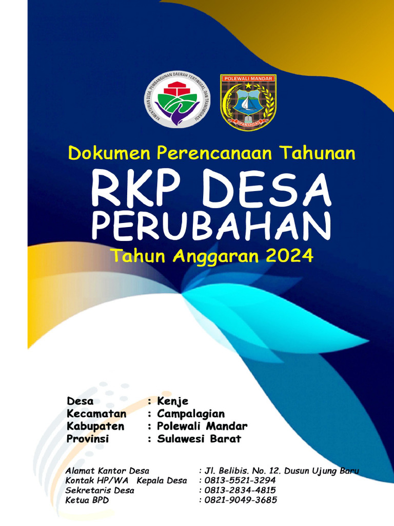 00 Sampul RKPDesa Perubahan 2024 | PDF