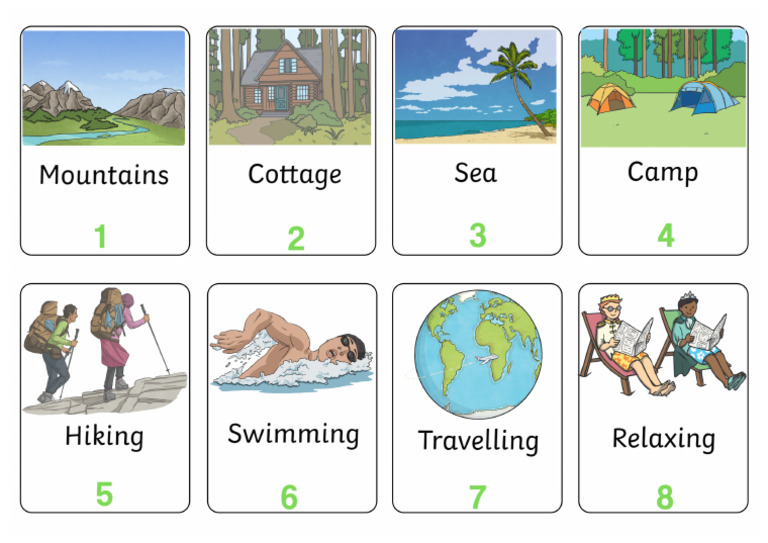 Flashcards Landscape | PDF