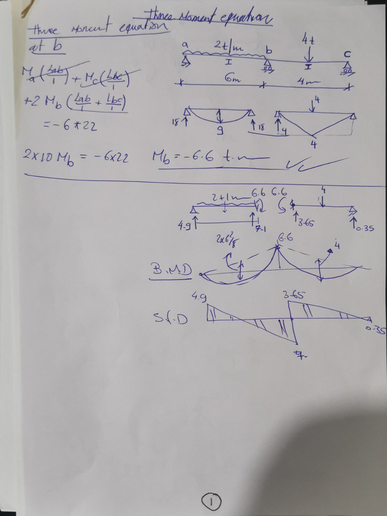 Three Moment Equations | PDF