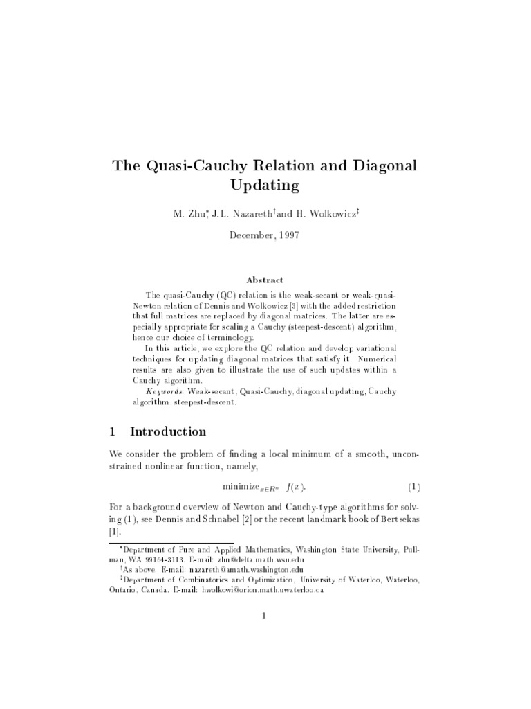 Cauchy | PDF | Matrix (Mathematics) | Eigenvalues And Eigenvectors