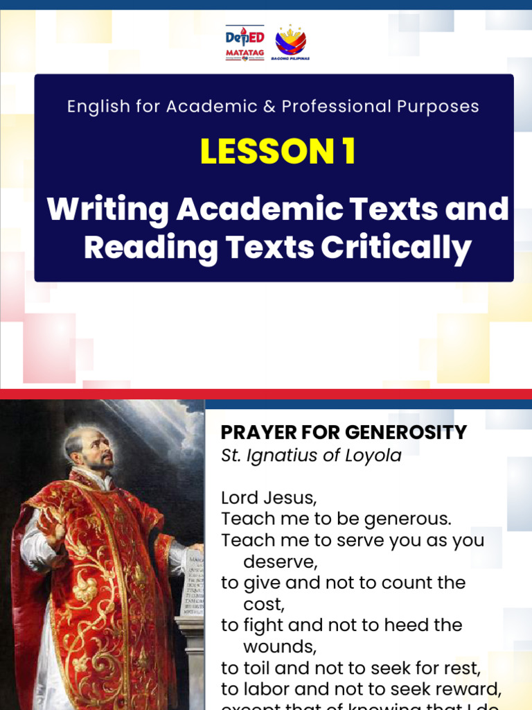 EAPP-Lesson-1 | PDF | Human Communication | Cognition