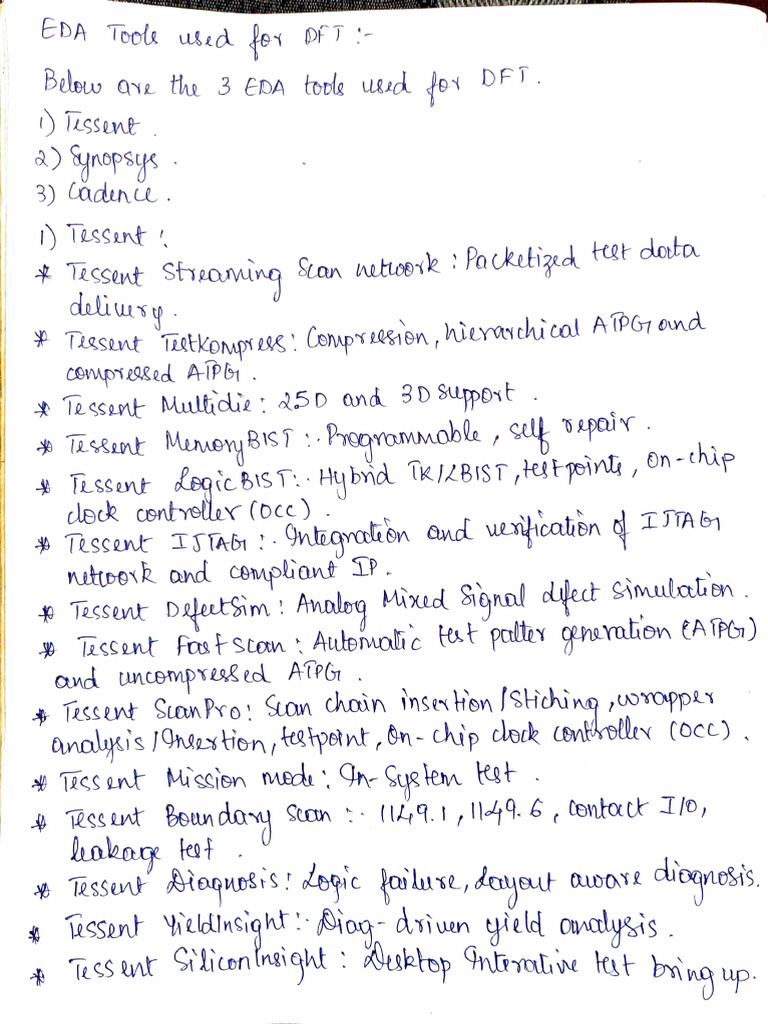 EDA Tools Used For DFT | PDF