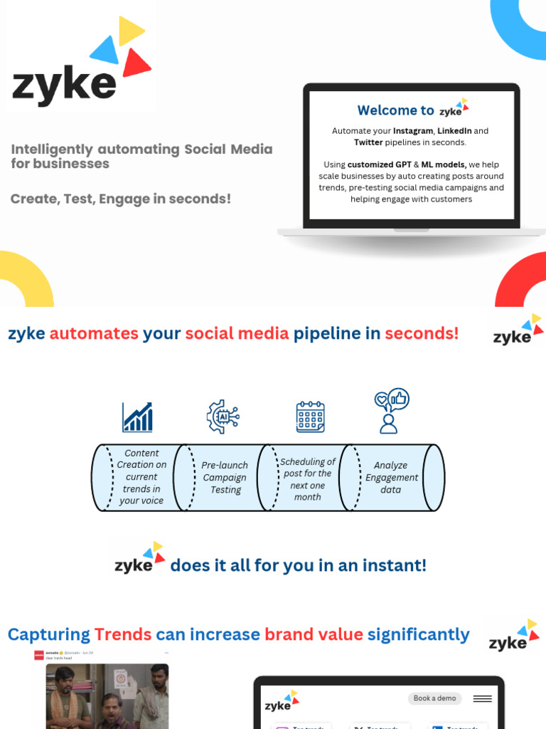 Zyke - Pitchdeck | PDF | Artificial Intelligence | Intelligence (AI ...