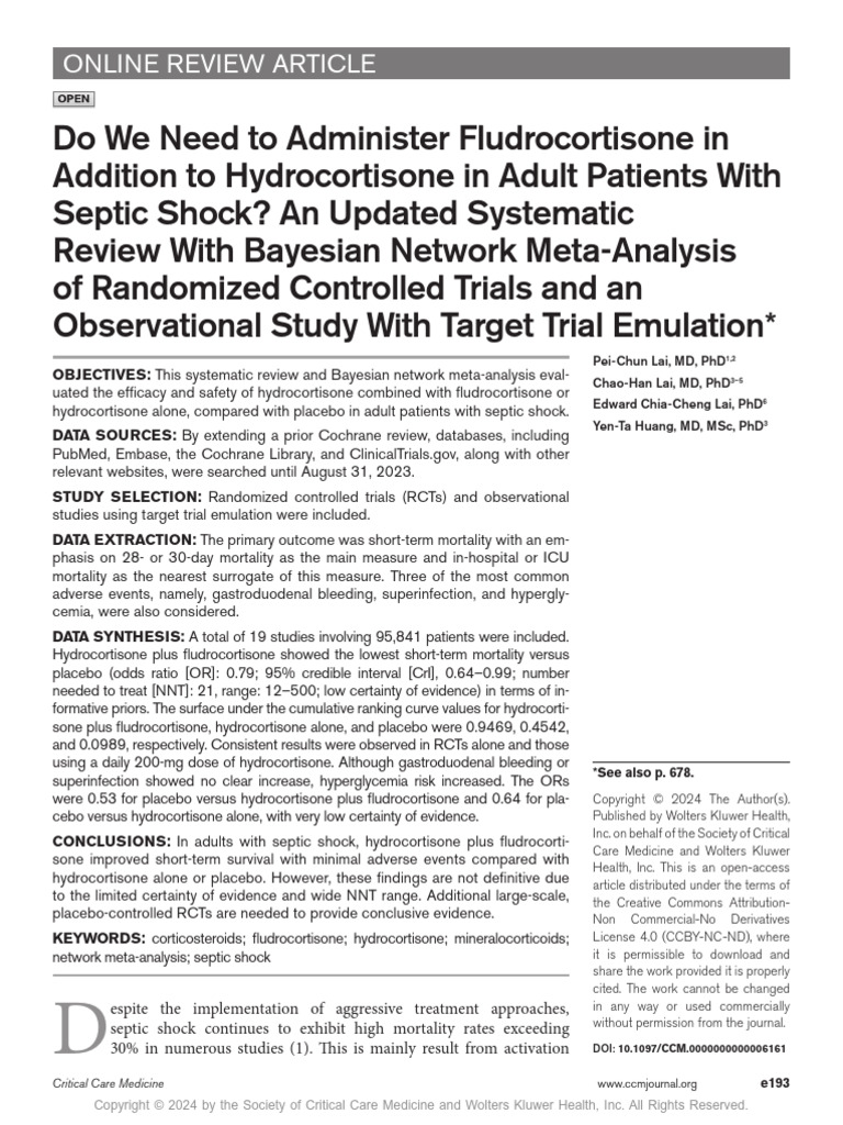 Baysain Analysis Fludro + Hydro | PDF | Randomized Controlled Trial ...