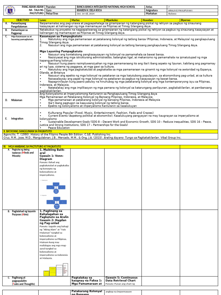 Q2 DLL Ap7 Week 4 | PDF