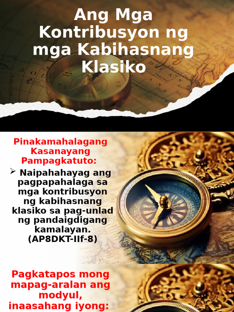 Ang Mga Kontribusyon NG Mga Kabihasnang Klasiko Modyul 4 | PDF Ang Mga Kontribusyon NG Mga Kabihasnang Klasiko Modyul 4 | PDF
