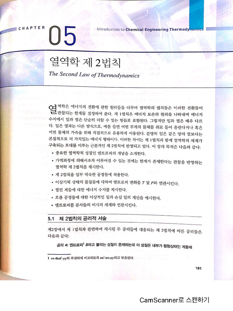 화공열역학 ch5 | PDF