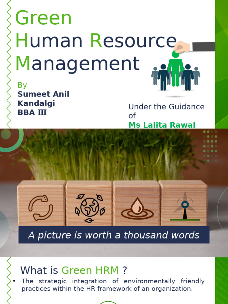 Green HRM PPTX - Sumeet Kandalgi BBA 3 (3821) | PDF | Human Resource ...