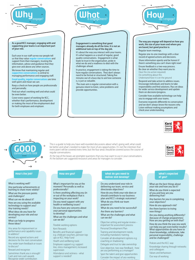 Good Conversations Tool | PDF | Intention | Social Psychology