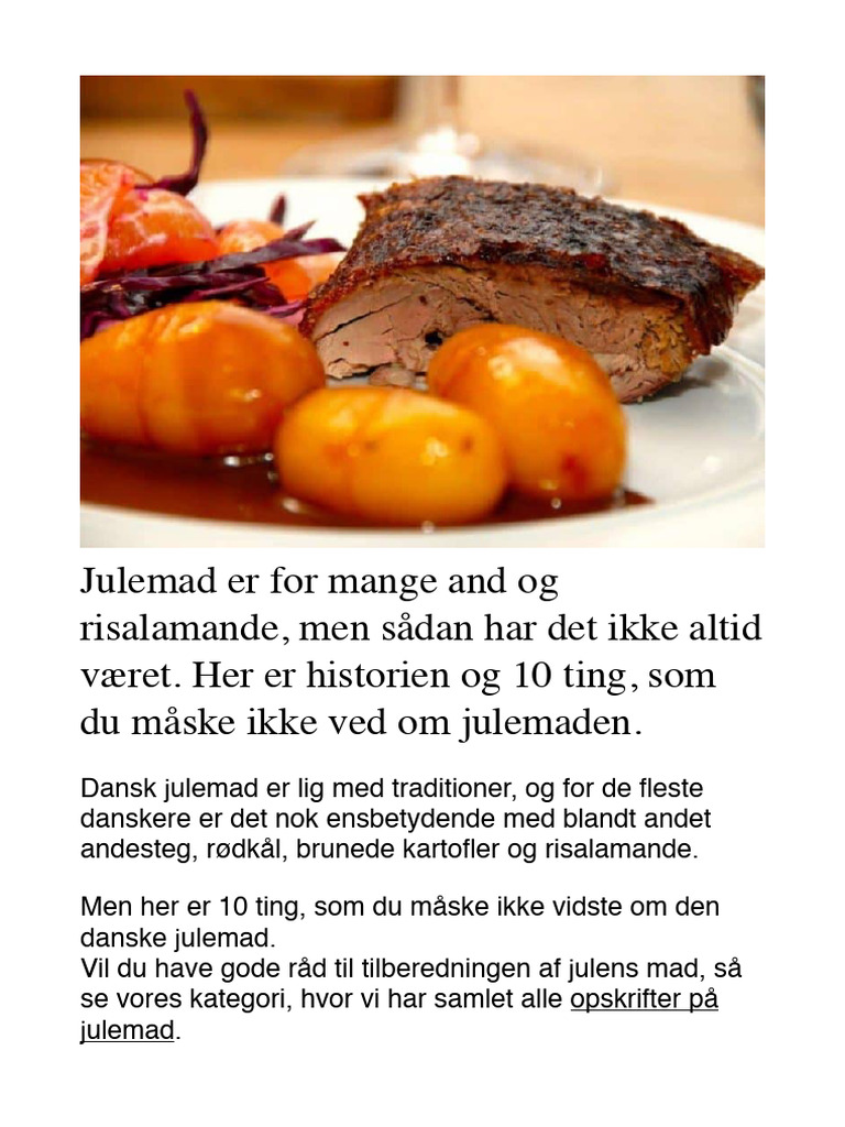 Julemad | PDF