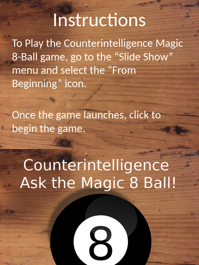 Magic 8 Ball | PDF | Cyberspace | National Security