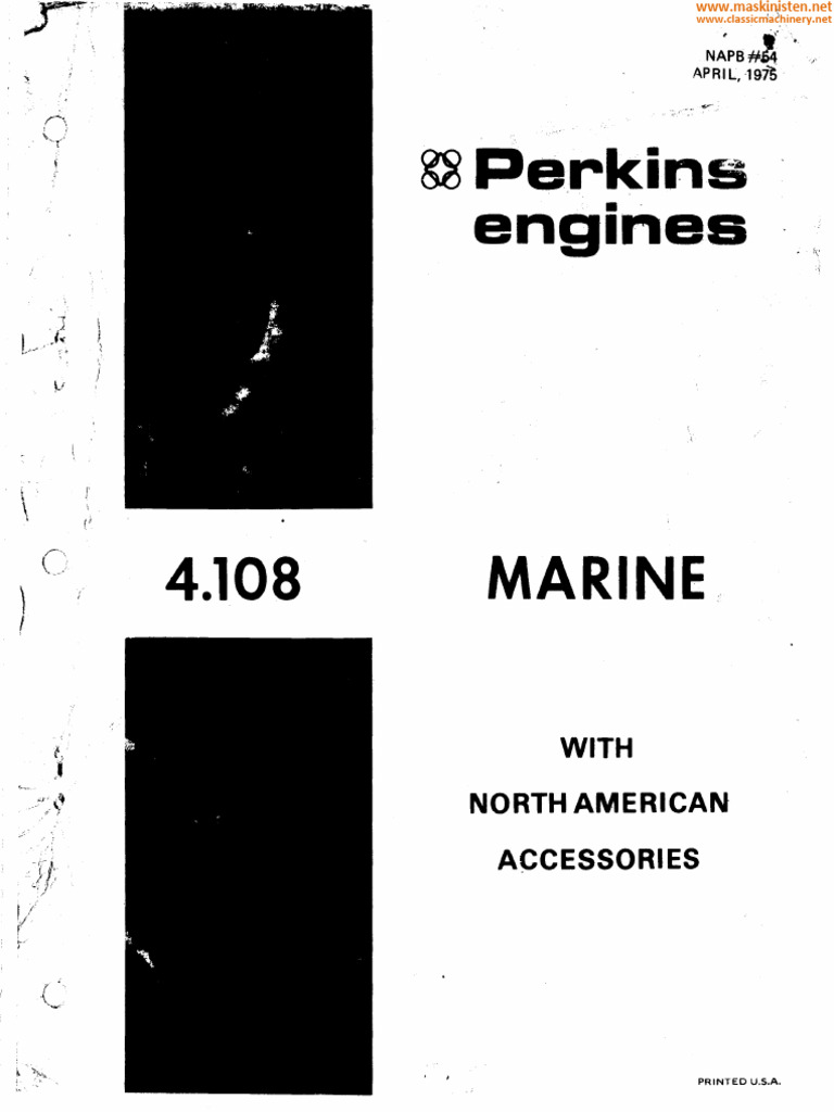 Perkins 4108-Marine Parts Sec Wat | PDF