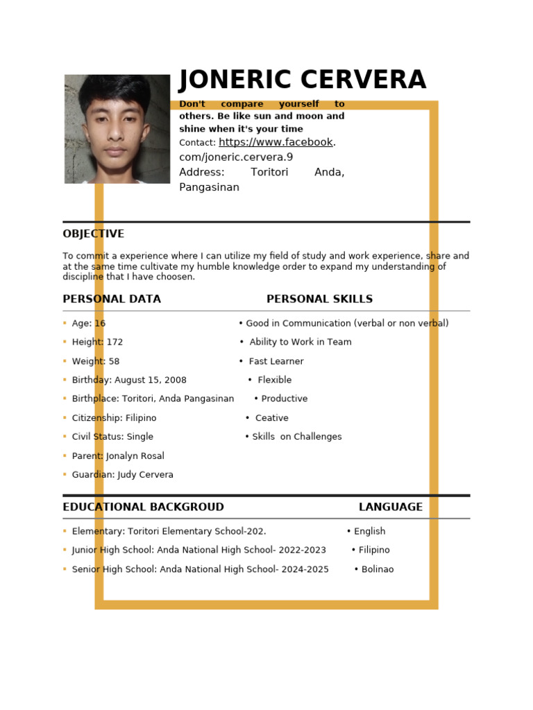 Joneric Resume2 | PDF