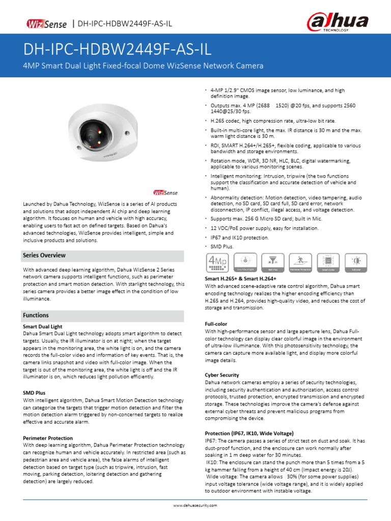 AI-Powered Security Camera Guide | PDF | Camera | Frame Rate
