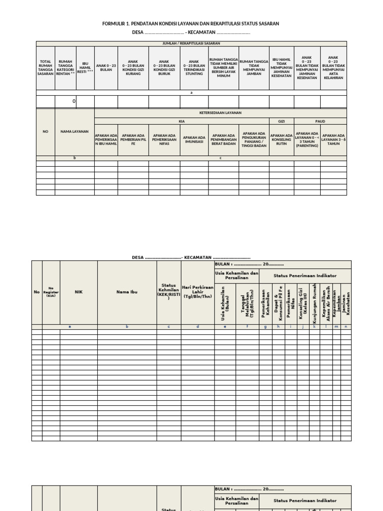 Contoh Form KPM 2022-Kewapante | PDF