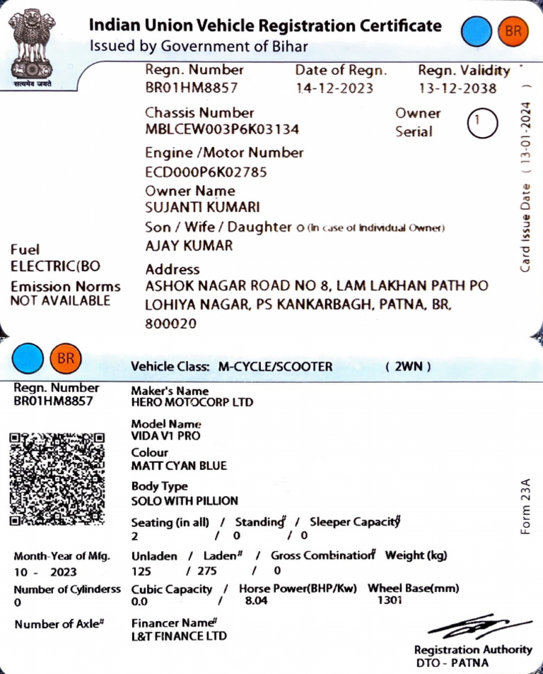 Vida Owner Card | PDF