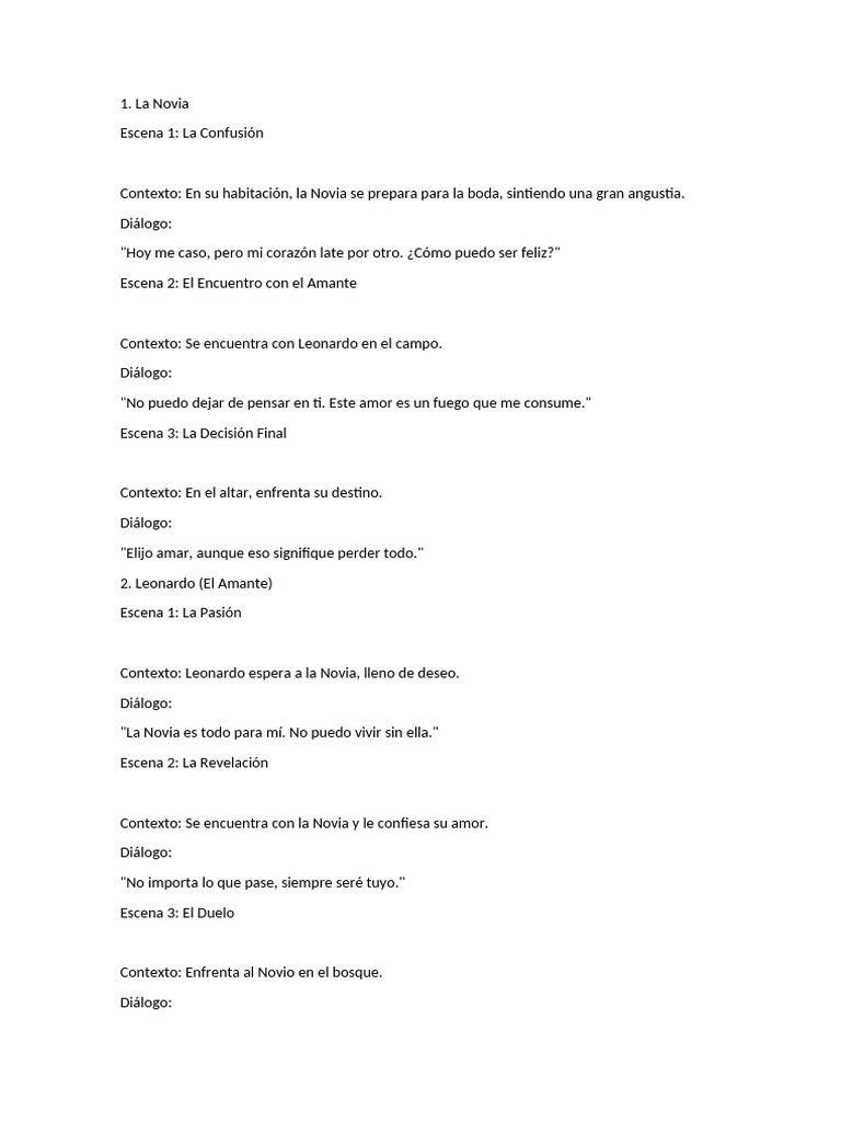 Bodas e Sangre | PDF | Amor