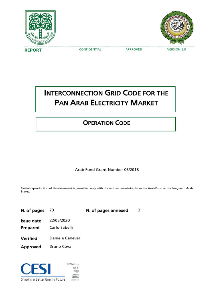 Operation-Code Arab | PDF | Electrical Grid | Forecasting