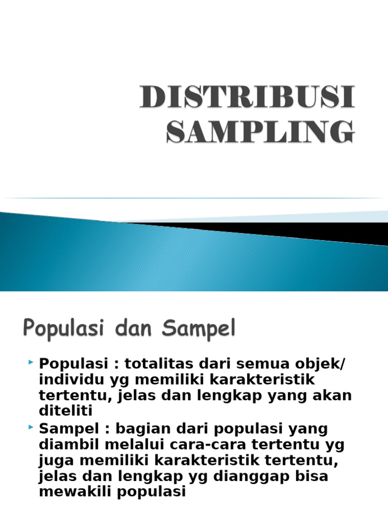 Distribusi Sampling | PDF