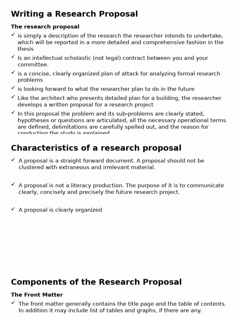 5 - Writing A Resarch Proposal | PDF | Hypothesis | Data Analysis