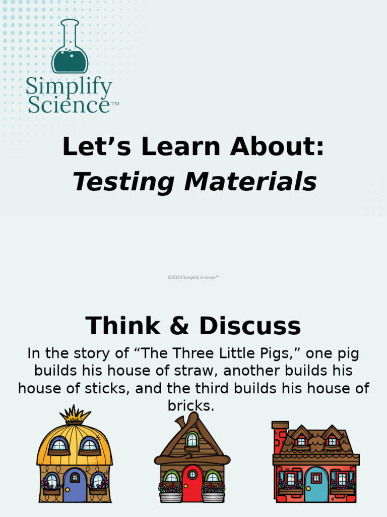 Slide Deck Testing Materials 2nd | PDF