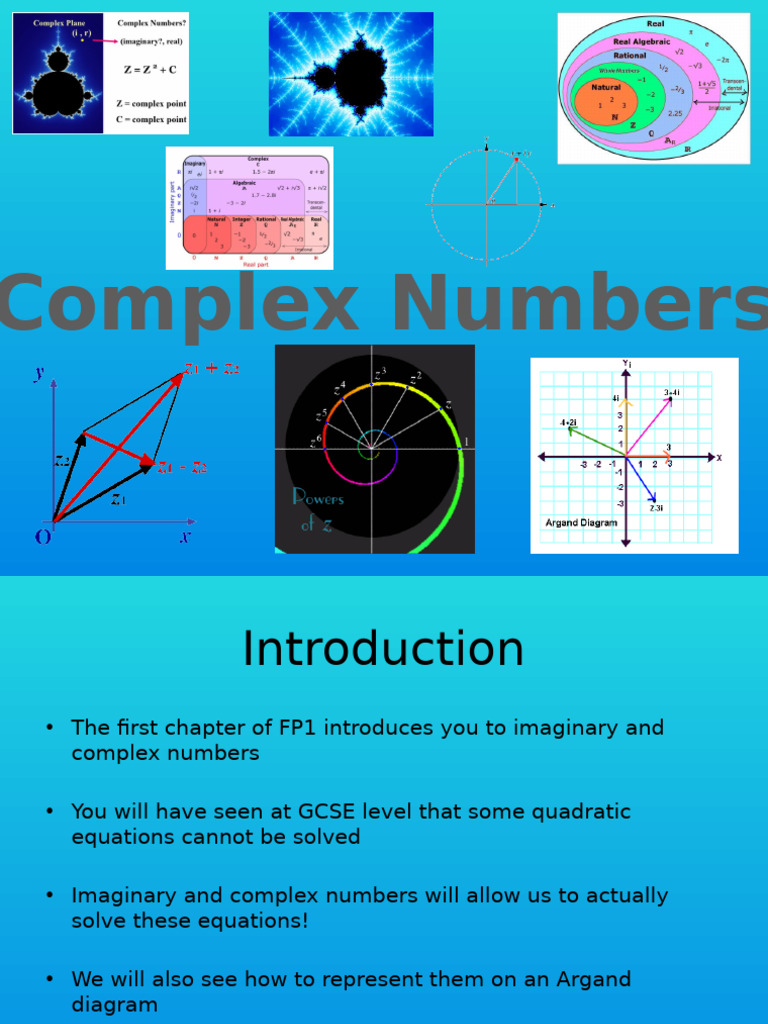1) FP1 Complex Numbers | PDF | Complex Number | Quadratic Equation